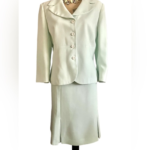 Dresses | Nyp Suit 2piece Ice Green Business Suit | Poshmark